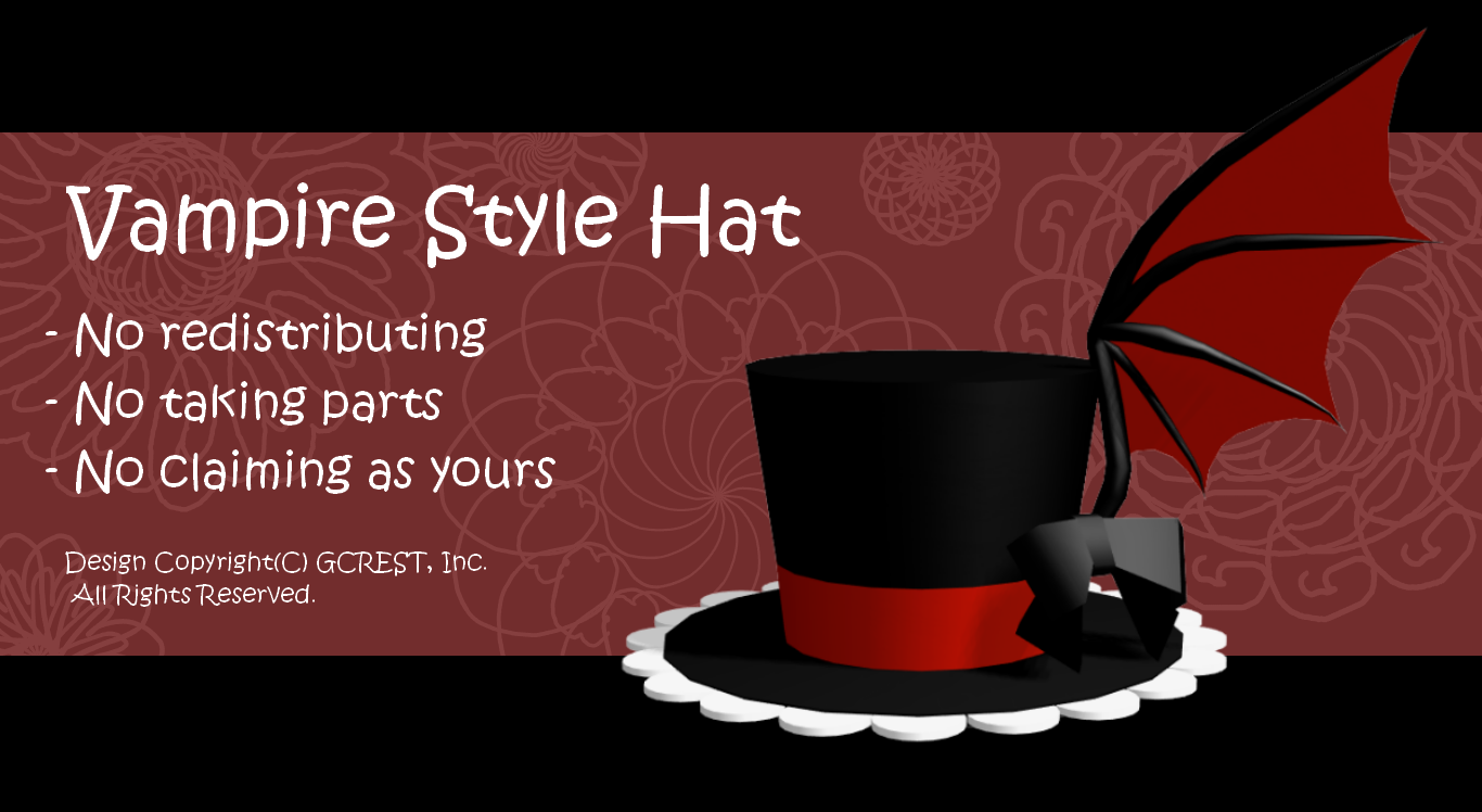 Vampire Style Hat by MMA by MikuMikuAccessory on DeviantArt