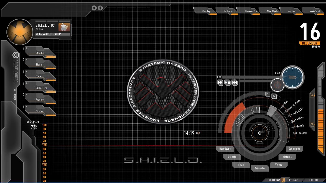 Shield Rainmeter skin by aryanyoba on DeviantArt