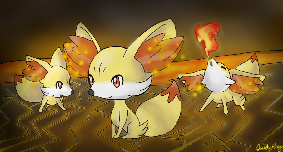 Fennekins by Totemos on DeviantArt