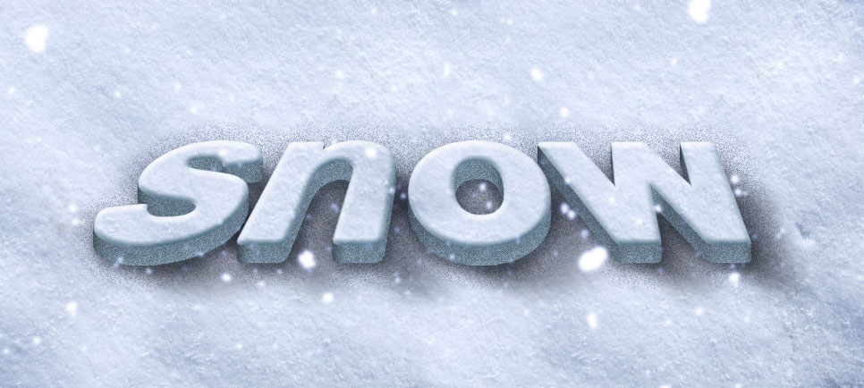 3d snow text ( Mockup) by hano22 on DeviantArt