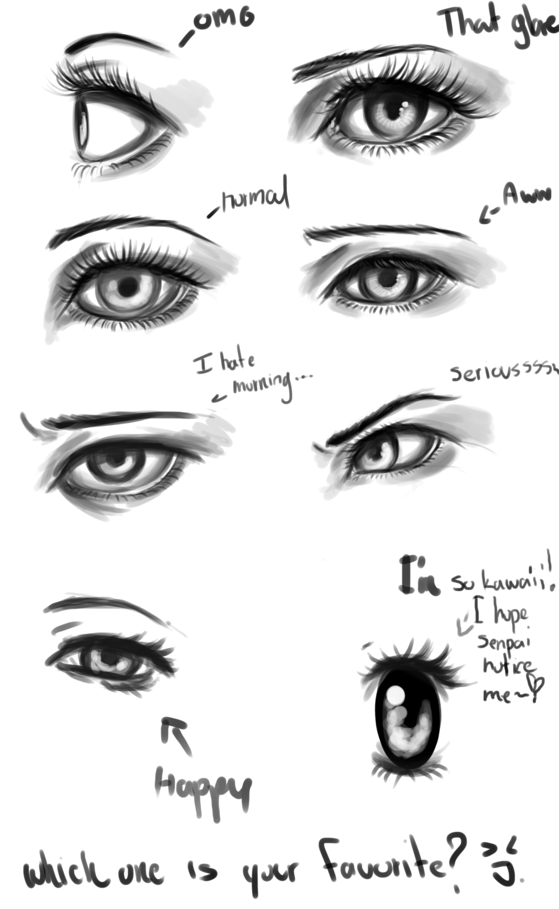 Eye expression by Elephant-poop on DeviantArt