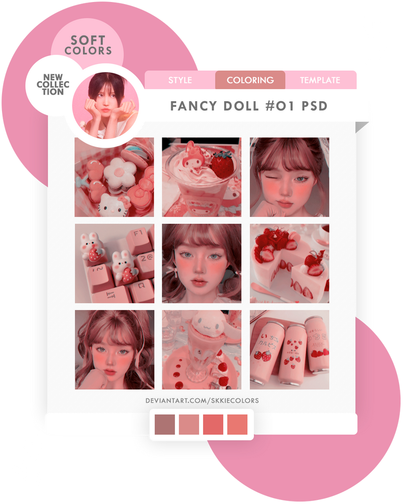 Fancy Doll #01 (Soft Colors Collection) by SkkieColors on DeviantArt