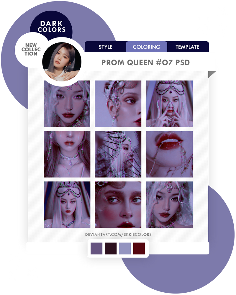 Prom Queen #07 (Dark Colors Collection) by SkkieColors on DeviantArt