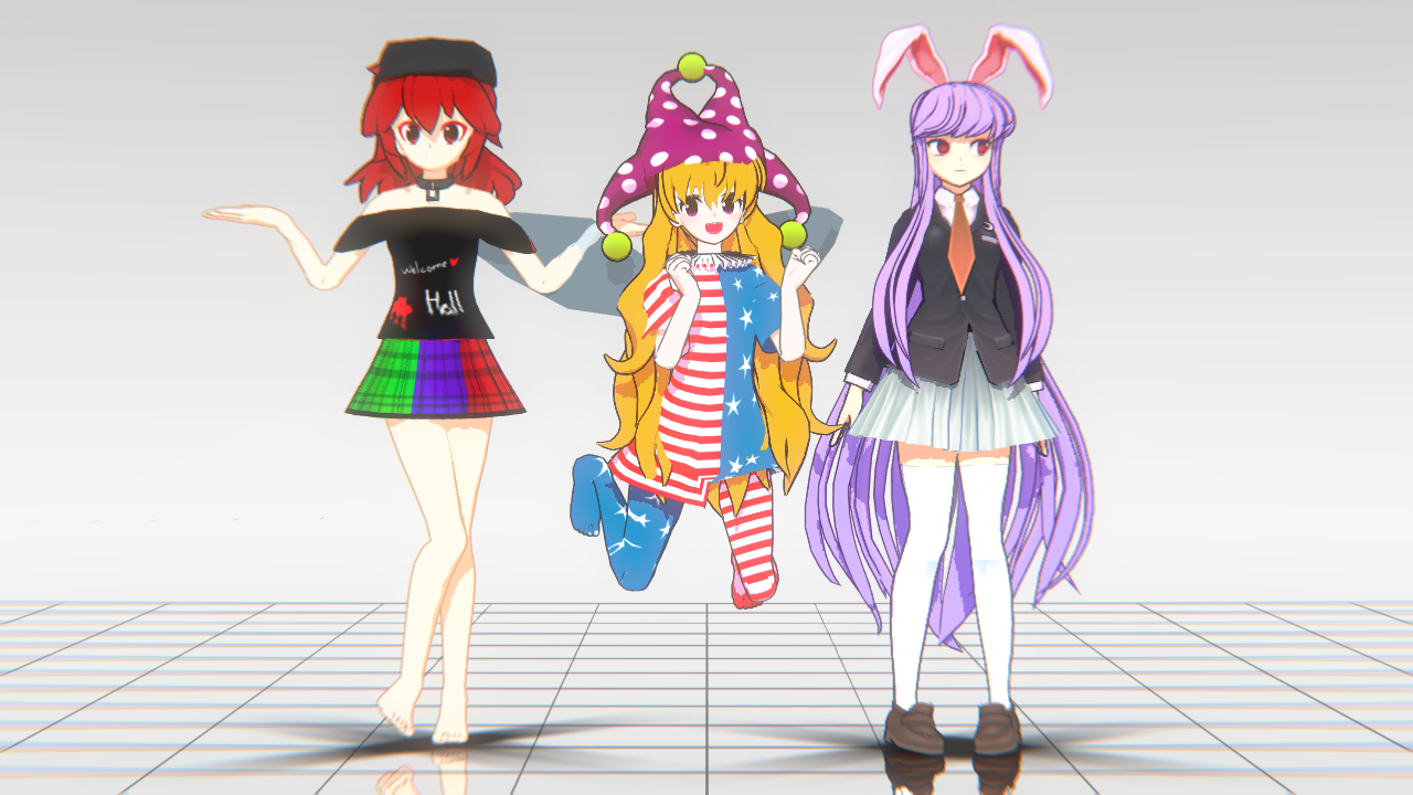 [Watcher's Gift] MMD Touhou Models [Download] by Pyopyochan15 on DeviantArt