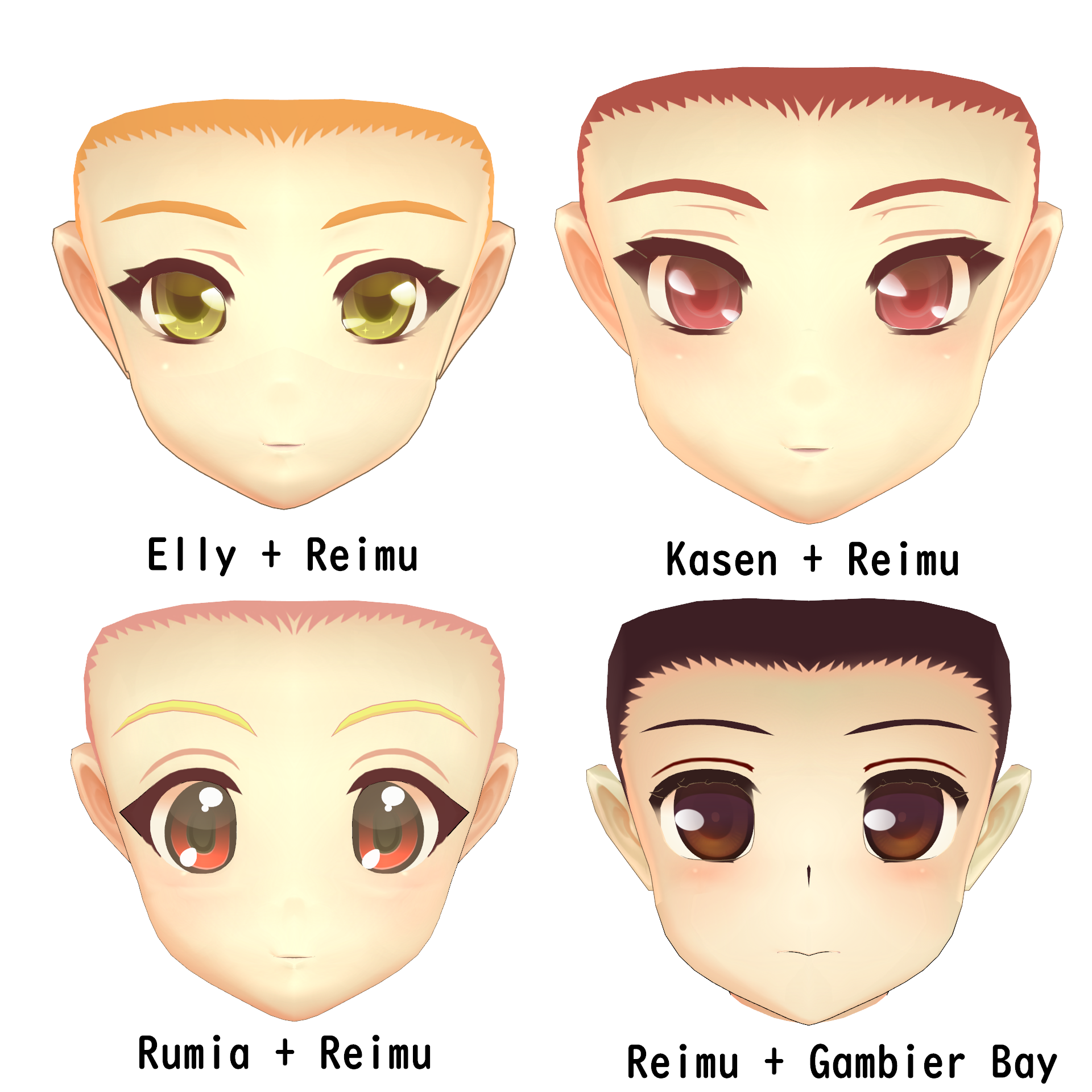 [MikuMikuDance] Montecore Face Merges by Pyopyochan15 on DeviantArt