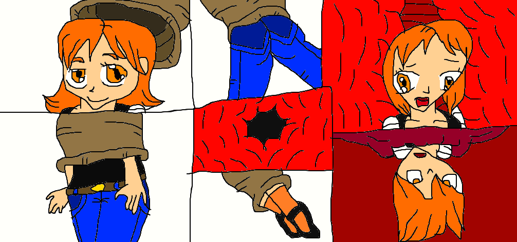 Nami is a Android 18 (Vore) by lileehilee on DeviantArt