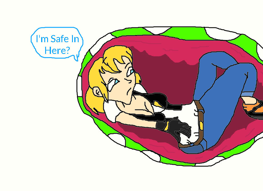 Android 18 Inside the Yoshi's Egg by lileehilee on DeviantArt