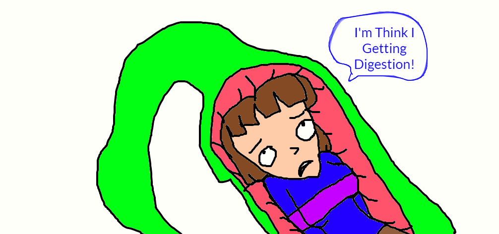 Frisk Gets Eaten by Snake by lileehilee on DeviantArt