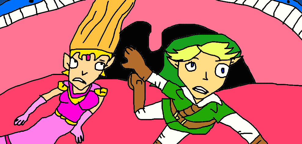 Link and Zelda Gets Eaten by Wailord by lileehilee on DeviantArt