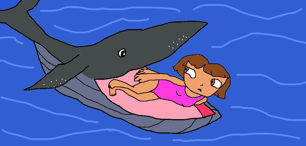 Dora Swallowed by a Whale by lileehilee on DeviantArt