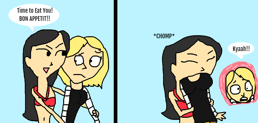 Heather Eats Android 18 - Part 1 by lileehilee on DeviantArt