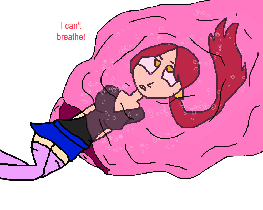 Jasmin being Absorbed by Blob by lileehilee on DeviantArt
