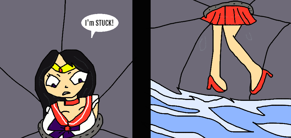 Rei Gets Stuck by a Pipe by lileehilee on DeviantArt