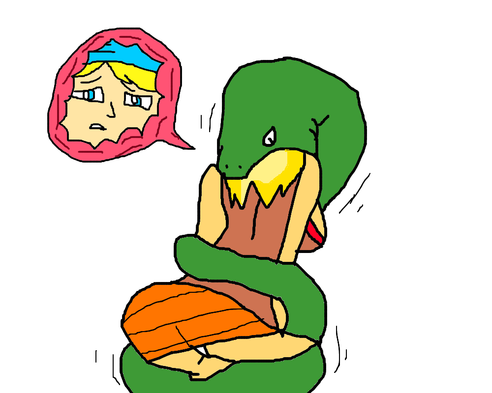 Lindsay Being Eaten by Snake by lileehilee on DeviantArt