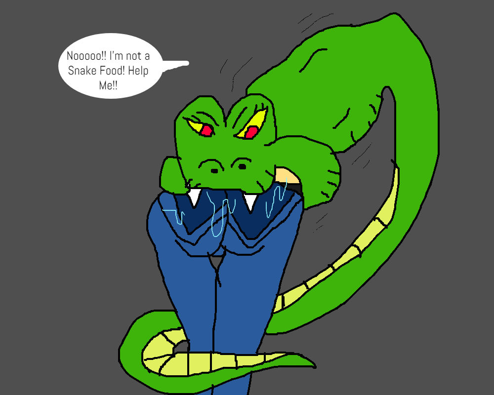 Android 18 Gets Eaten by a Snake by lileehilee on DeviantArt