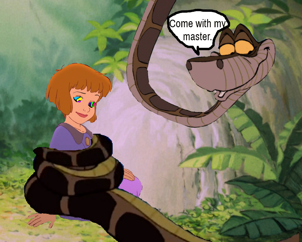 Jane and Kaa by lileehilee on DeviantArt