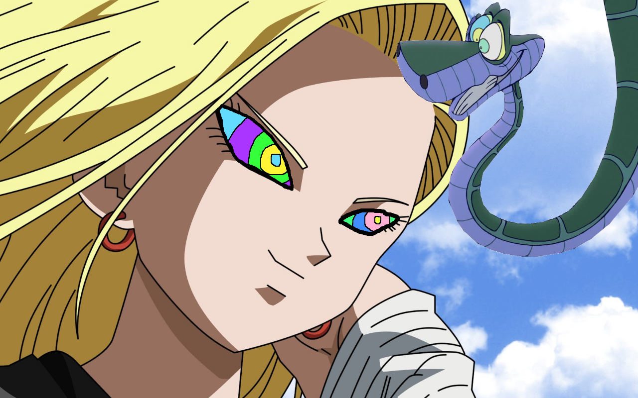 Kaa Hypnosis Android 18 by lileehilee on DeviantArt