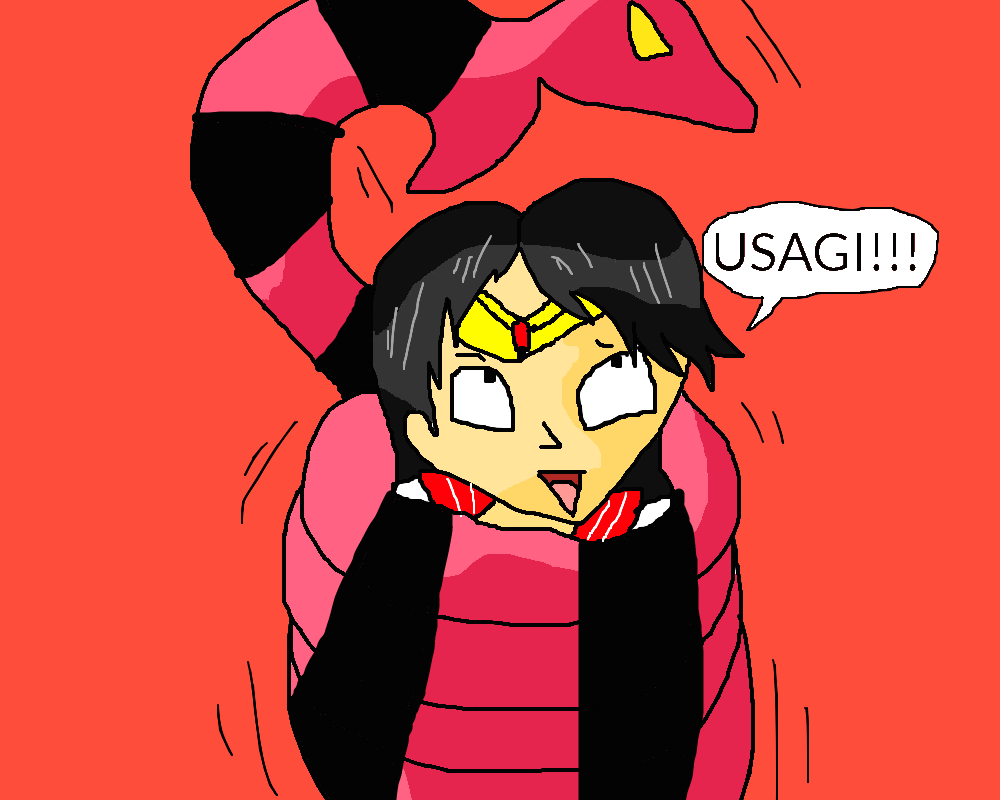 Sailor Mars VS Red Snake - Part 1 by lileehilee on DeviantArt