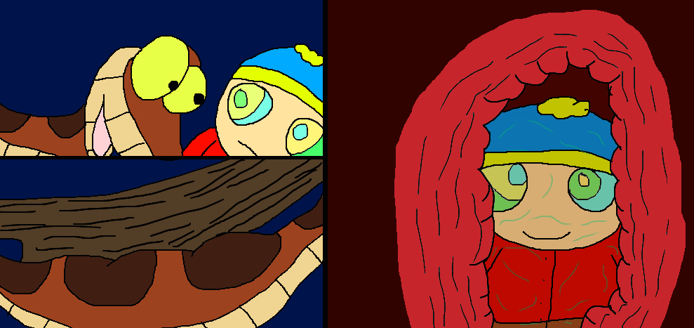 Kaa and Cartman by lileehilee on DeviantArt