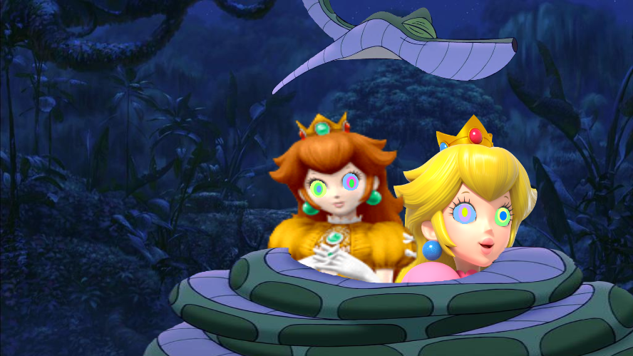 Daisy and Peach Hypnotized by Kaa by lileehilee on DeviantArt