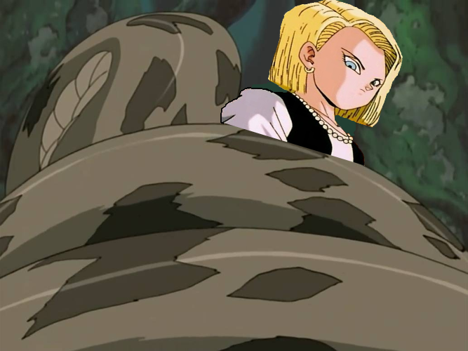 Android 18 VS Giant Snake - Part 1 by lileehilee on DeviantArt