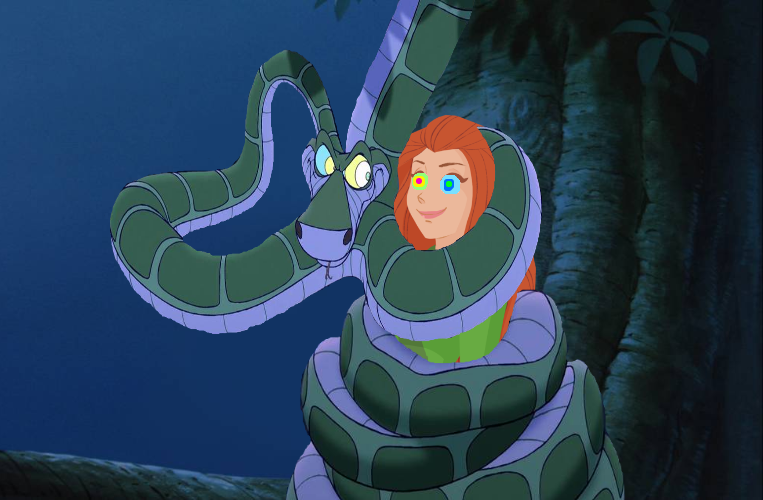 Sam Hypnotized by Kaa by lileehilee on DeviantArt