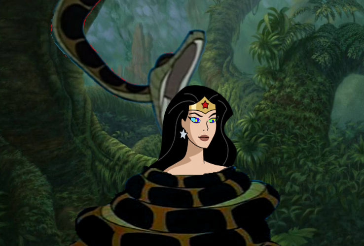 Wonder Woman First Encounter by Kaa by lileehilee on DeviantArt