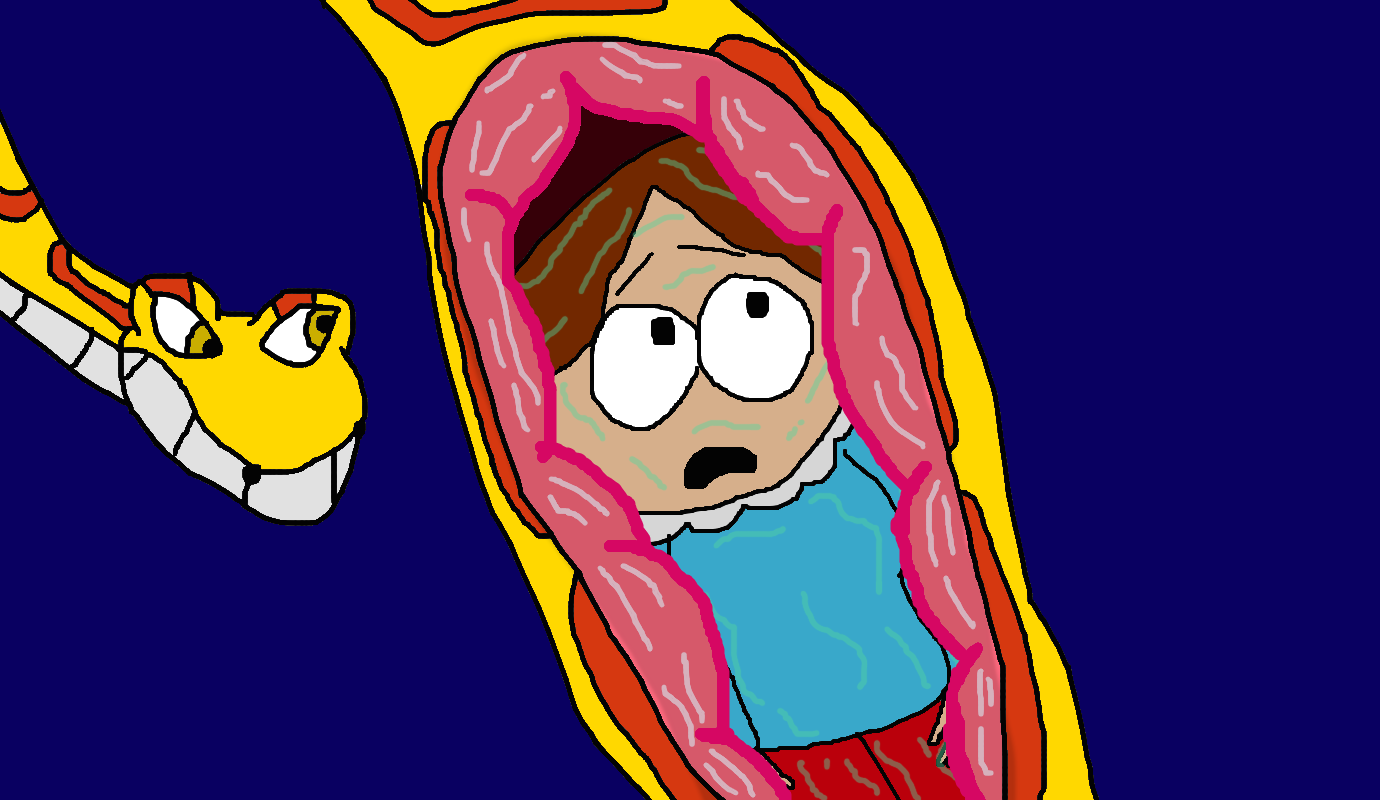 Liane Swallowed by Savio by lileehilee on DeviantArt