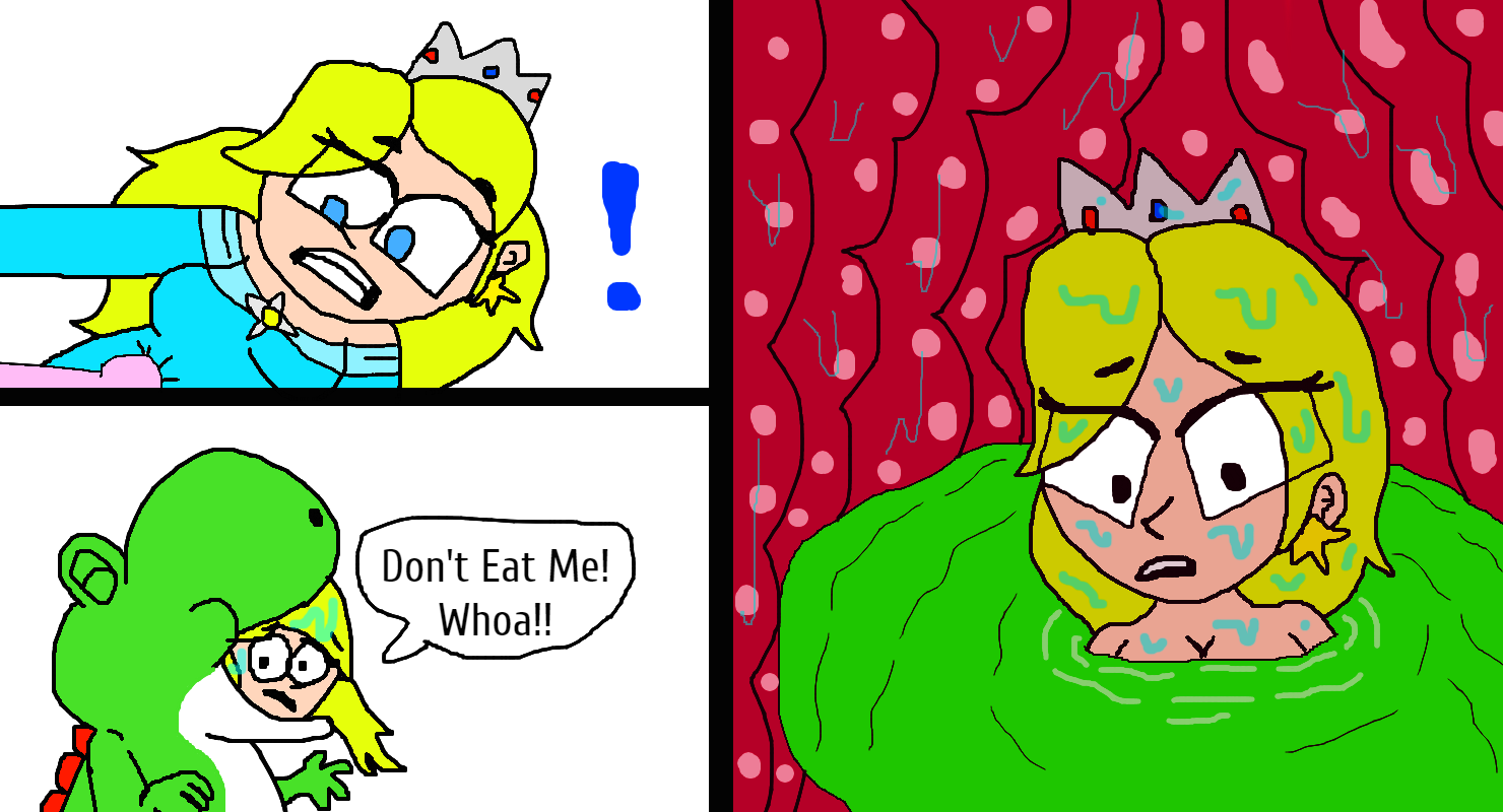 Yoshi Eats Rosalina by lileehilee on DeviantArt