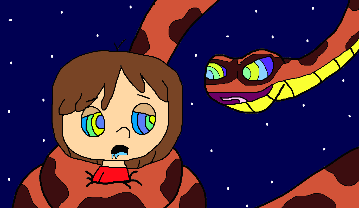 Mac meets Kaa (2016) by lileehilee on DeviantArt