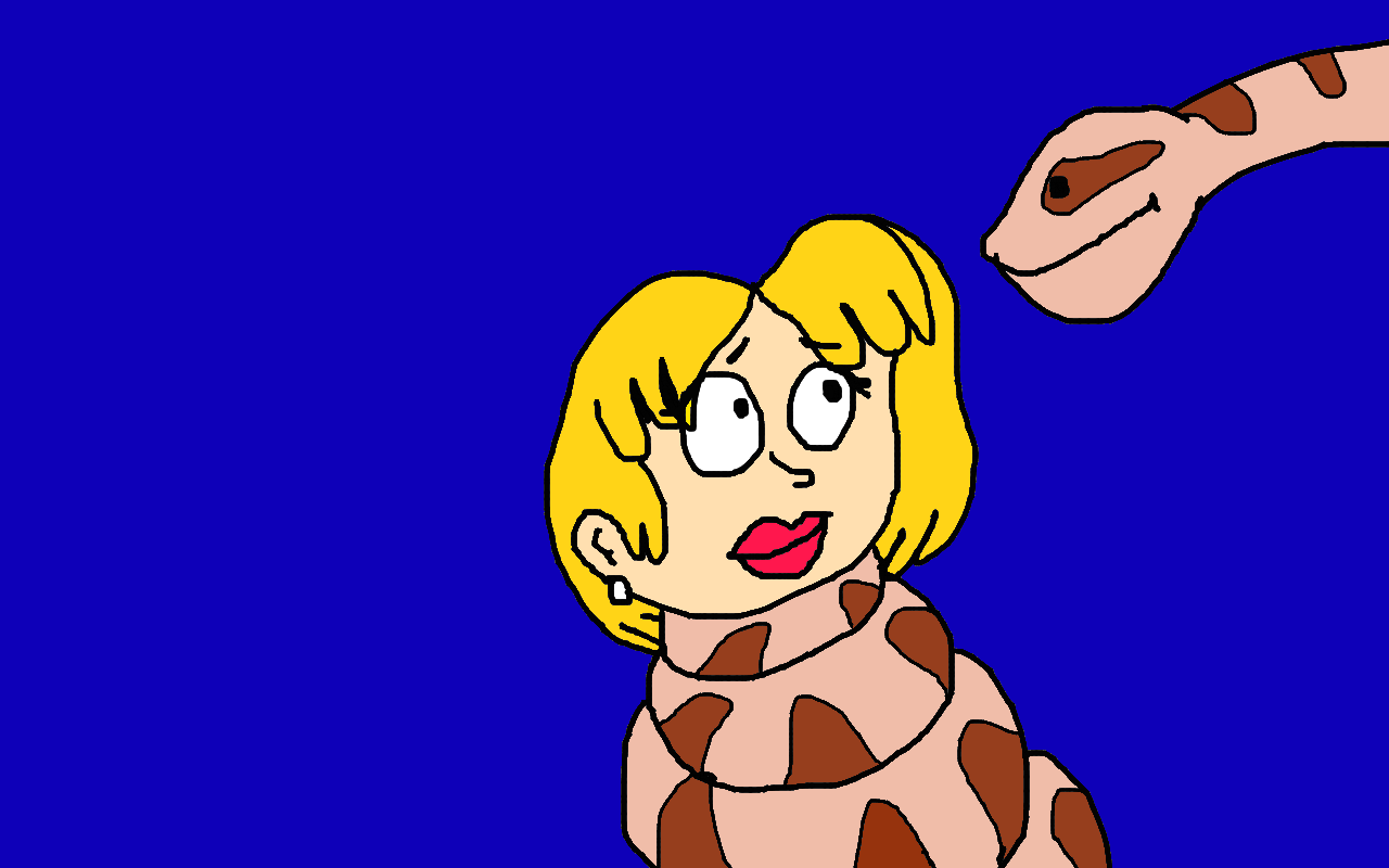 Rita Loud coiled by Boa constrictor by lileehilee on DeviantArt