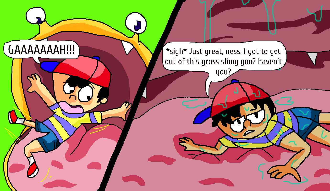 Bulborb VS Ness - Part 1 by lileehilee on DeviantArt