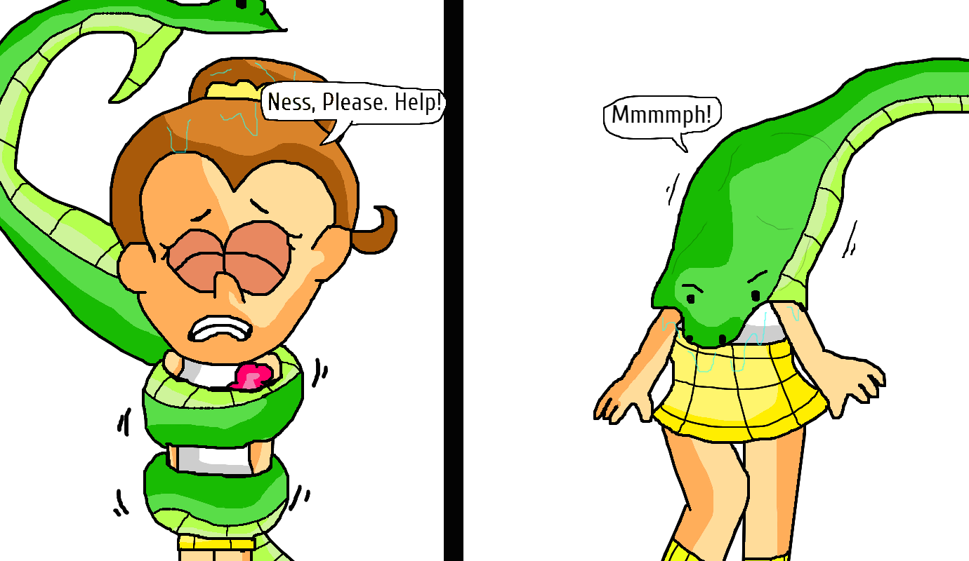 Snake eats Luan - Part 1 by lileehilee on DeviantArt