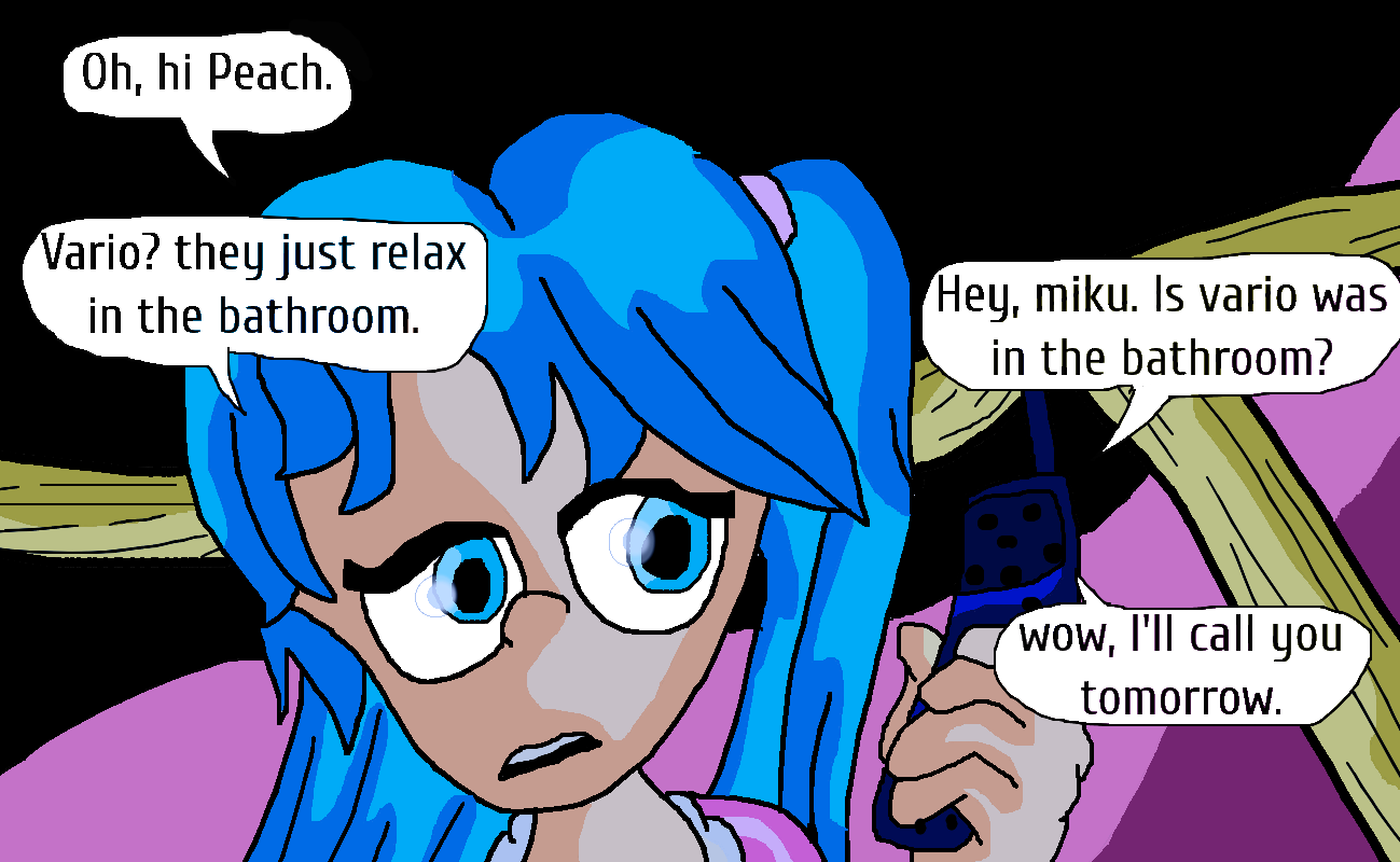 Calling with Peach by lileehilee on DeviantArt