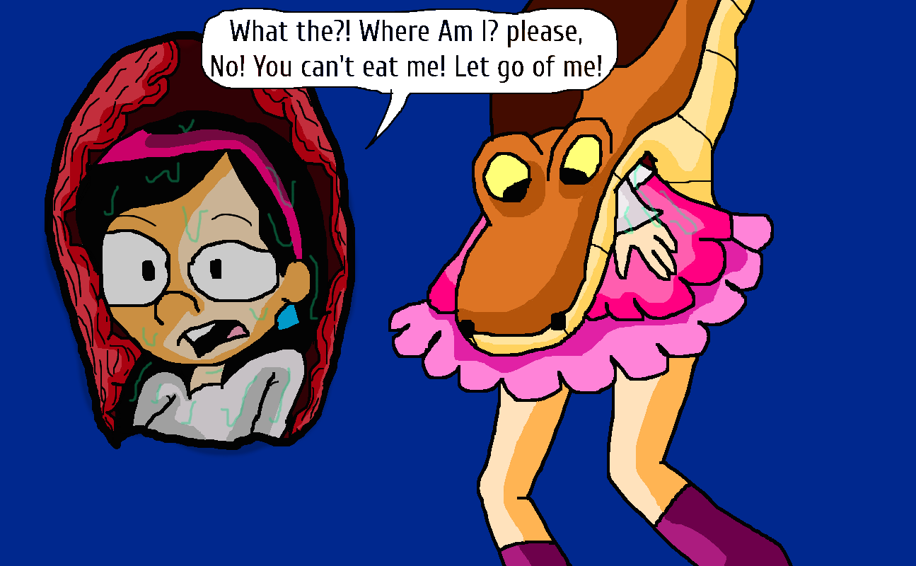 Kaa eats Jackie by lileehilee on DeviantArt