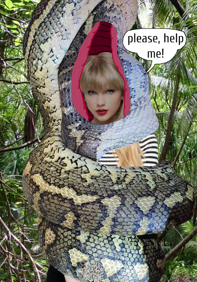 Taylor Swift Gets Eaten by a Snake by lileehilee on DeviantArt