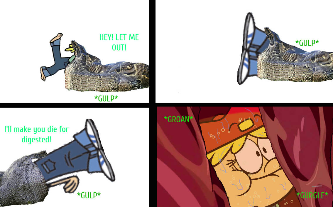 Python Eats Lana (comic) by lileehilee on DeviantArt