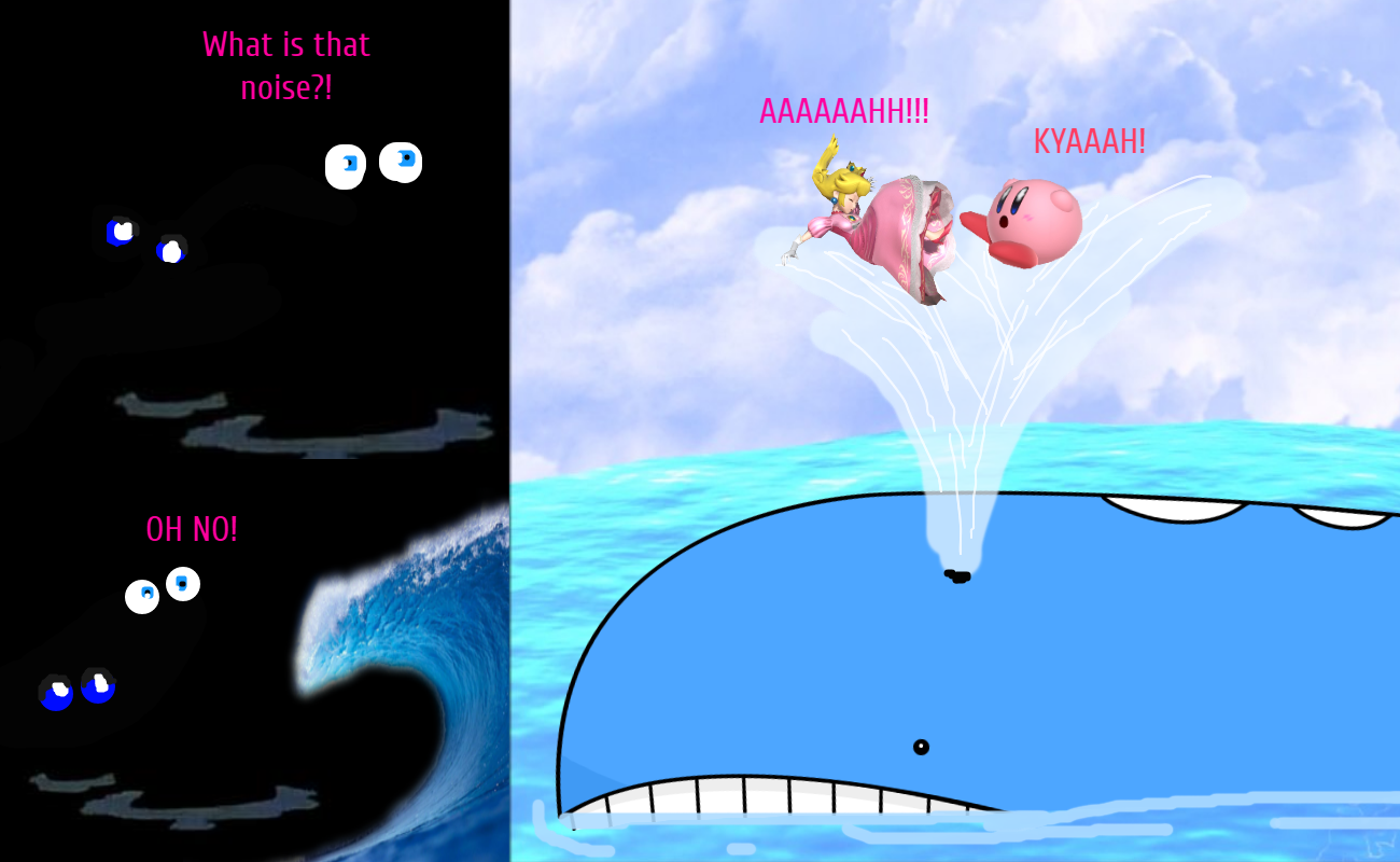 Peach and Kirby and the Wailord - Part 2 (ENDING) by lileehilee on DeviantArt