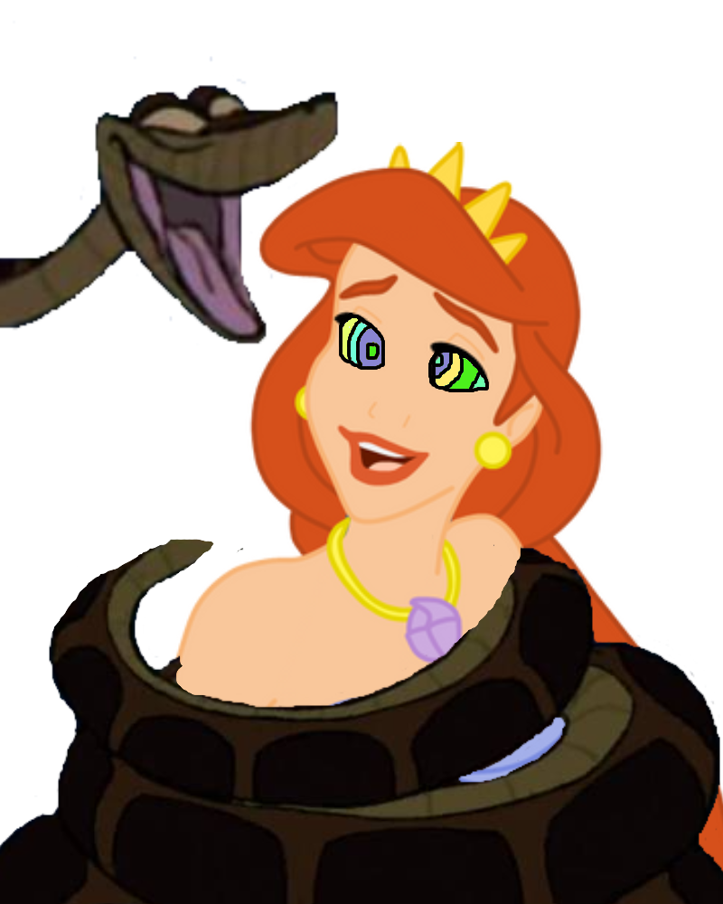 Queen Athena and Kaa by lileehilee on DeviantArt