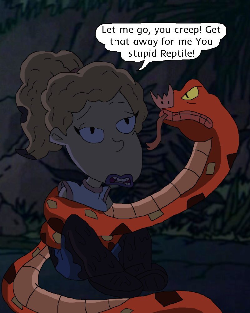 Debbie Encounters Red Reptile by lileehilee on DeviantArt