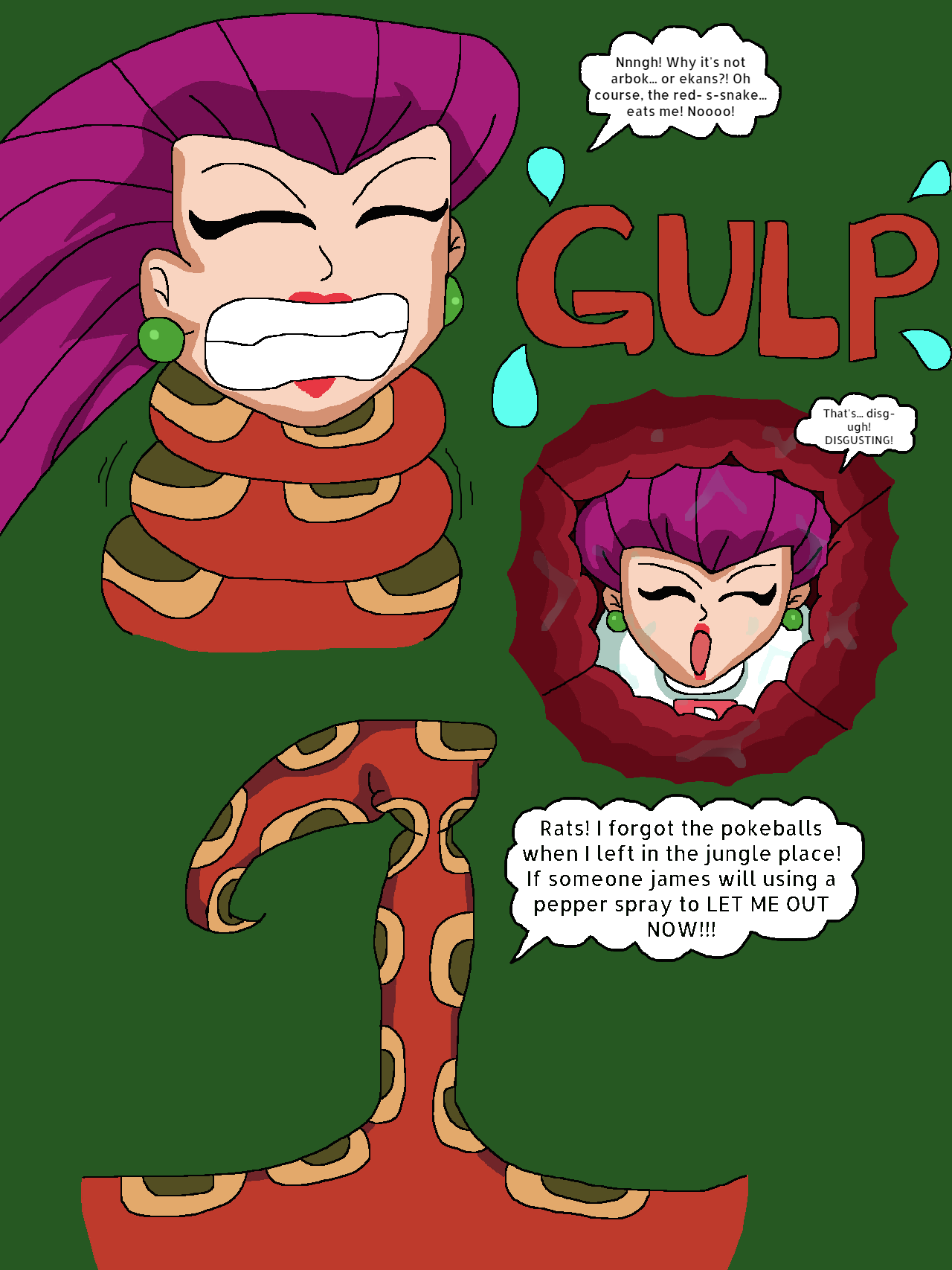 Jessie as Snake Food by lileehilee on DeviantArt