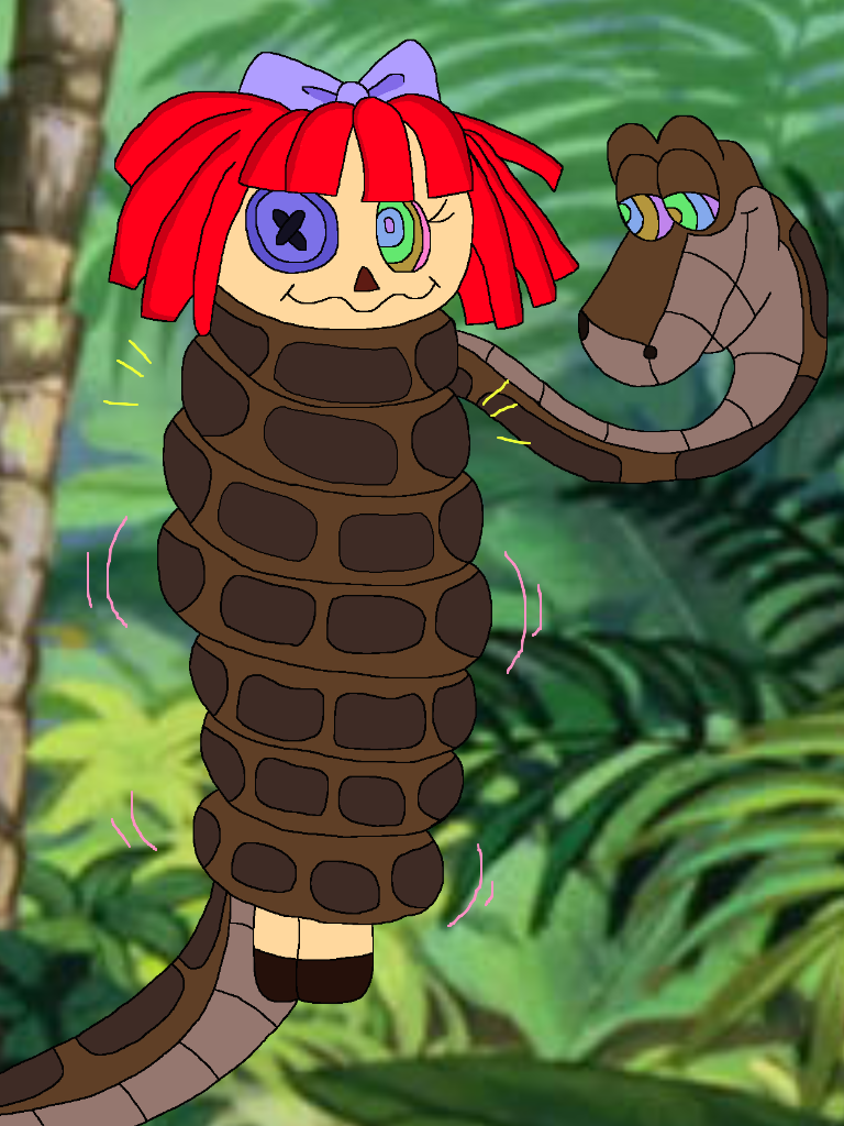 Ragatha and Kaa by lileehilee on DeviantArt