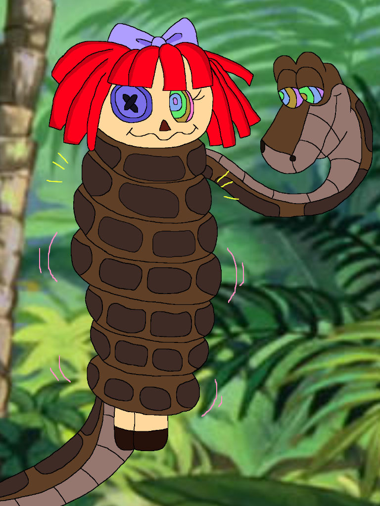 Ragatha and Kaa by lileehilee on DeviantArt