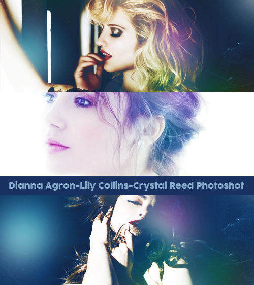 Dianna Agron Lily Collins Crystal Reed Photoshoot by CansuAkn on DeviantArt