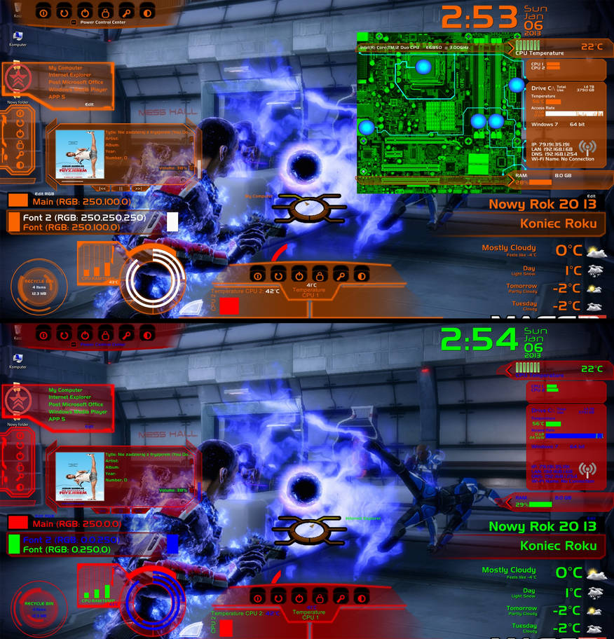 Mass Effect 2 Rainmeter Skin V: 3.0 by Melllin on DeviantArt
