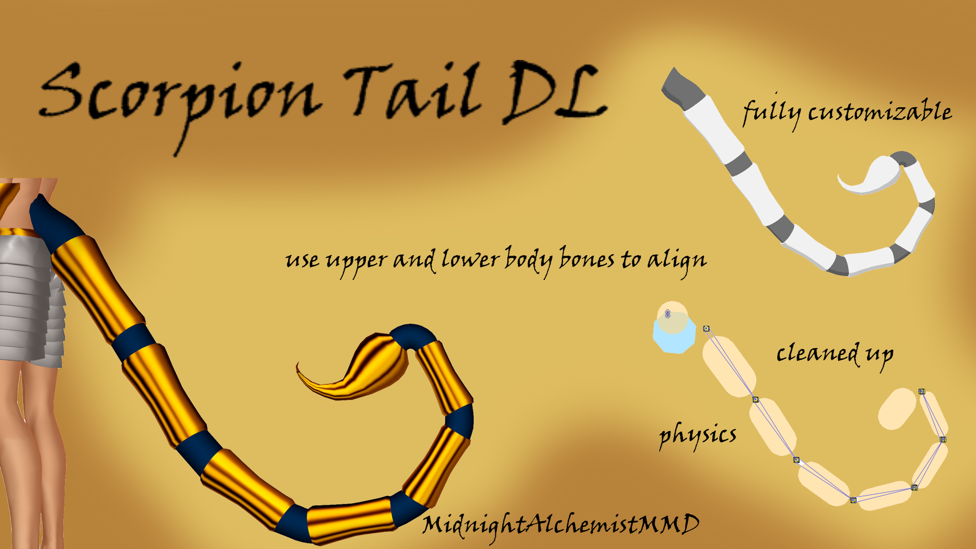Scorpion Tail DL by MidnightAlchemistMMD on DeviantArt