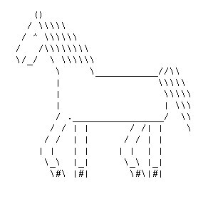 Horse ASCII by Jerm123321 on DeviantArt