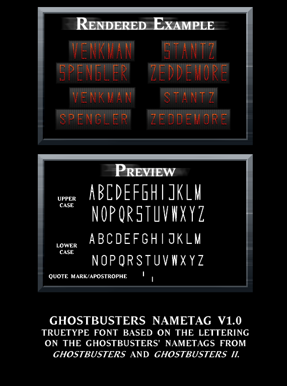 Ghostbusters Nametag by kingpin1055 on DeviantArt