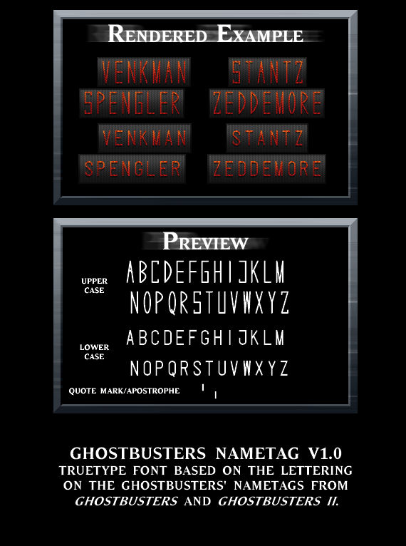 Ghostbusters Nametag by kingpin1055 on DeviantArt
