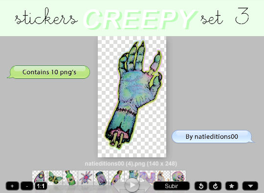 + CREEPY |STICKERS SET 3| by natieditions00 on DeviantArt